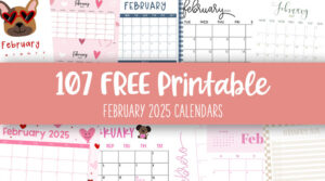 February 2025 Calendars - 107 FREE Printables | Printabulls
