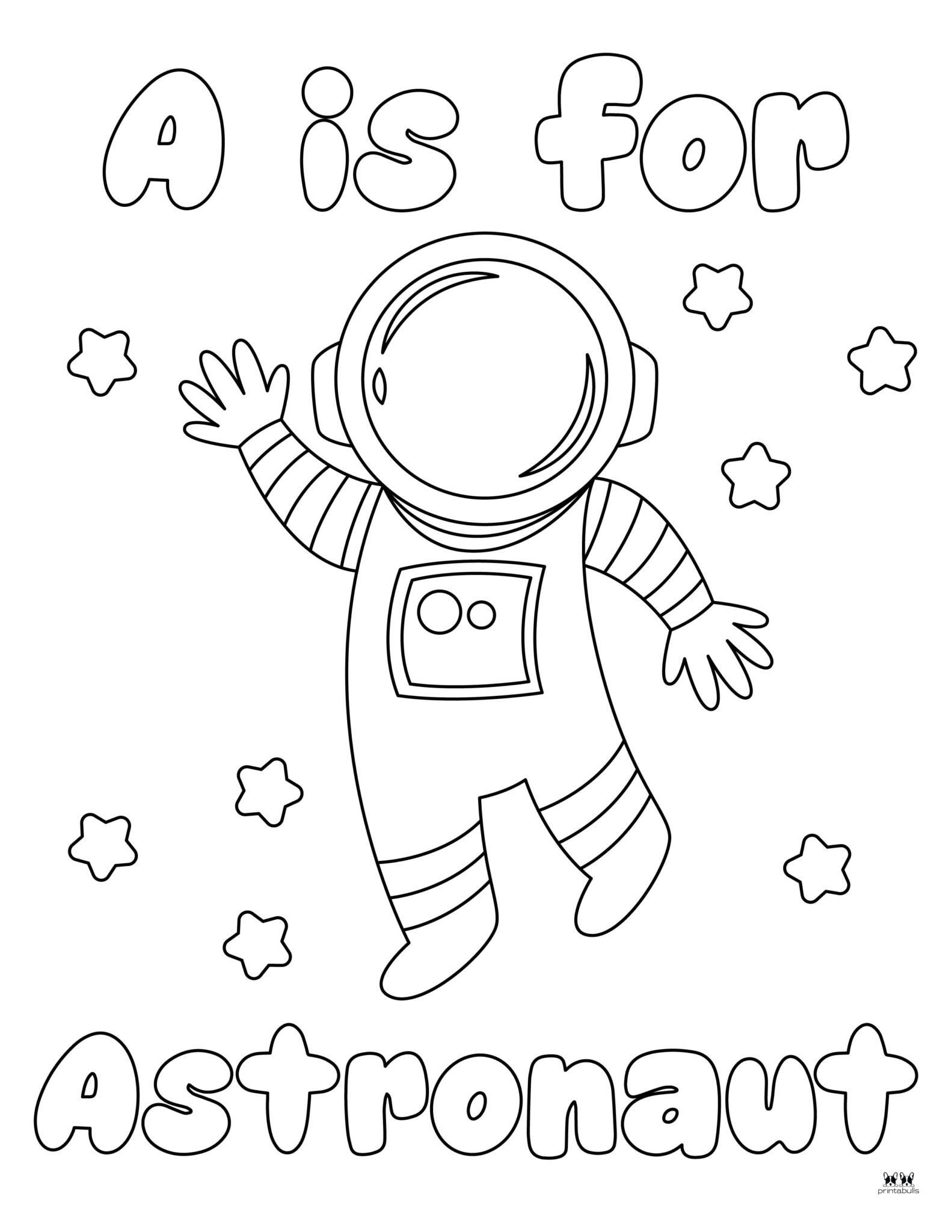 Astronaut Coloring Pages & Templates - FREE - PrintaBulk