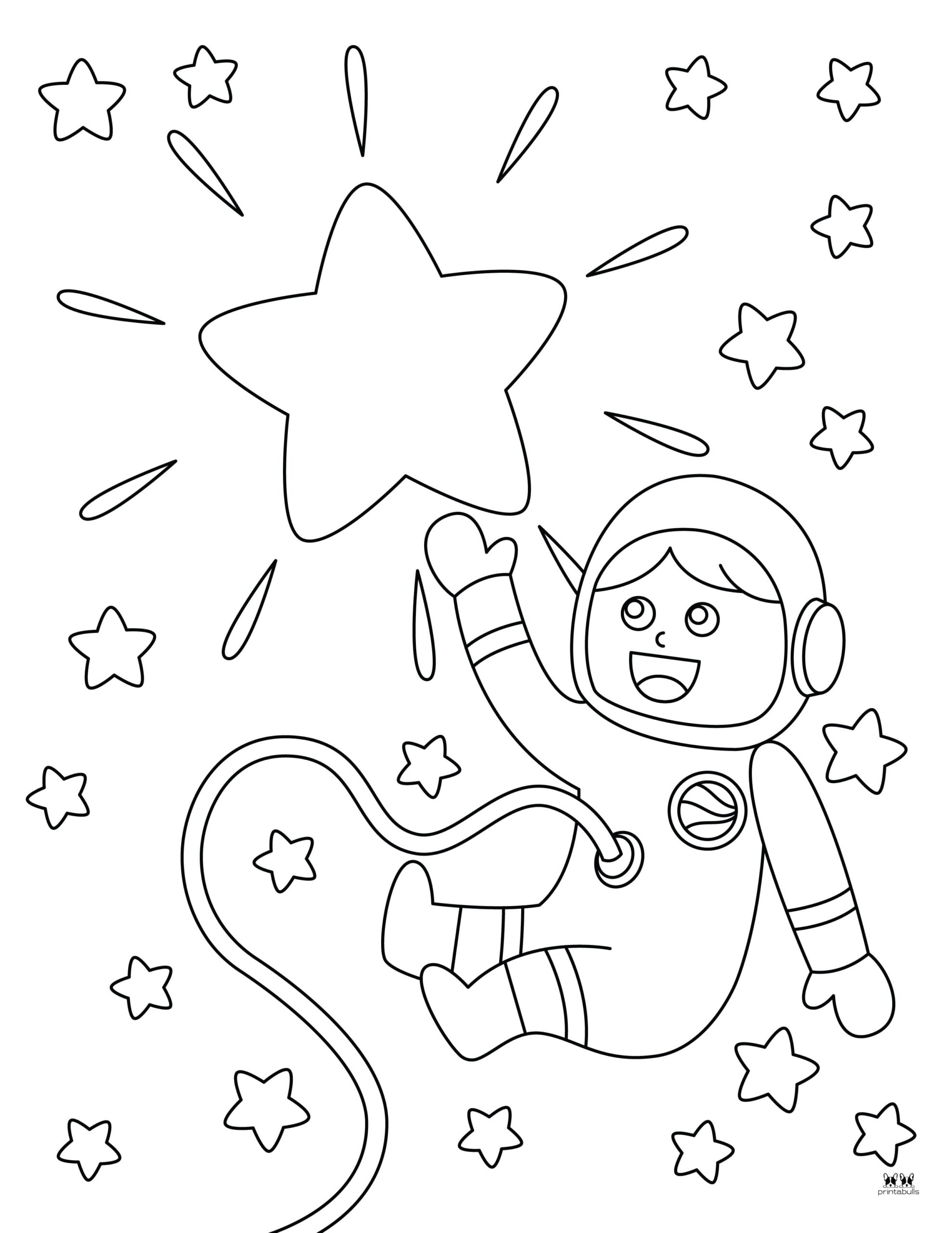 Astronaut Coloring Pages & Templates - FREE | Printabulls