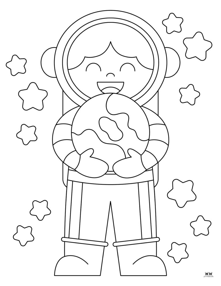 Astronaut Coloring Pages & Templates - FREE | Printabulls