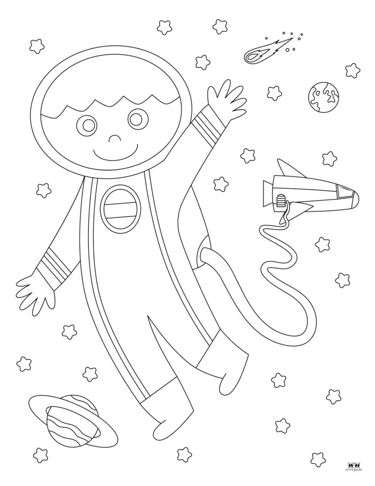 Astronaut Coloring Pages & Templates - FREE | Printabulls