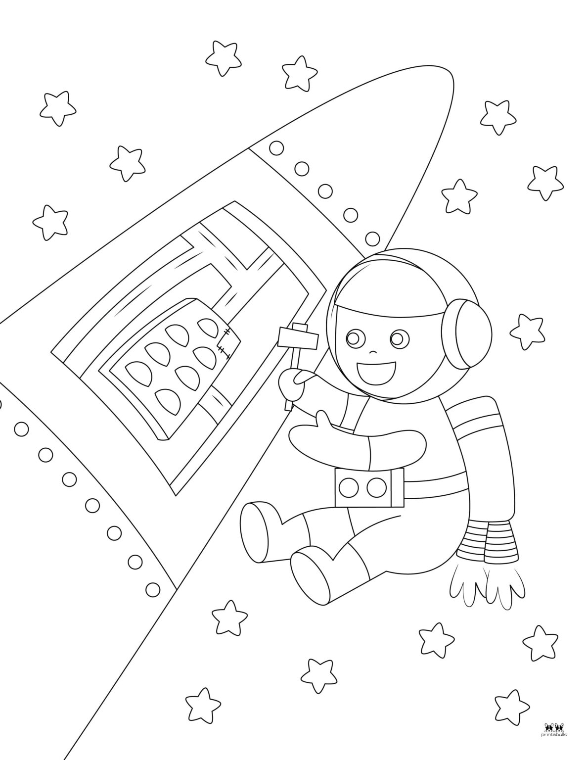 Astronaut Coloring Pages & Templates - FREE | Printabulls