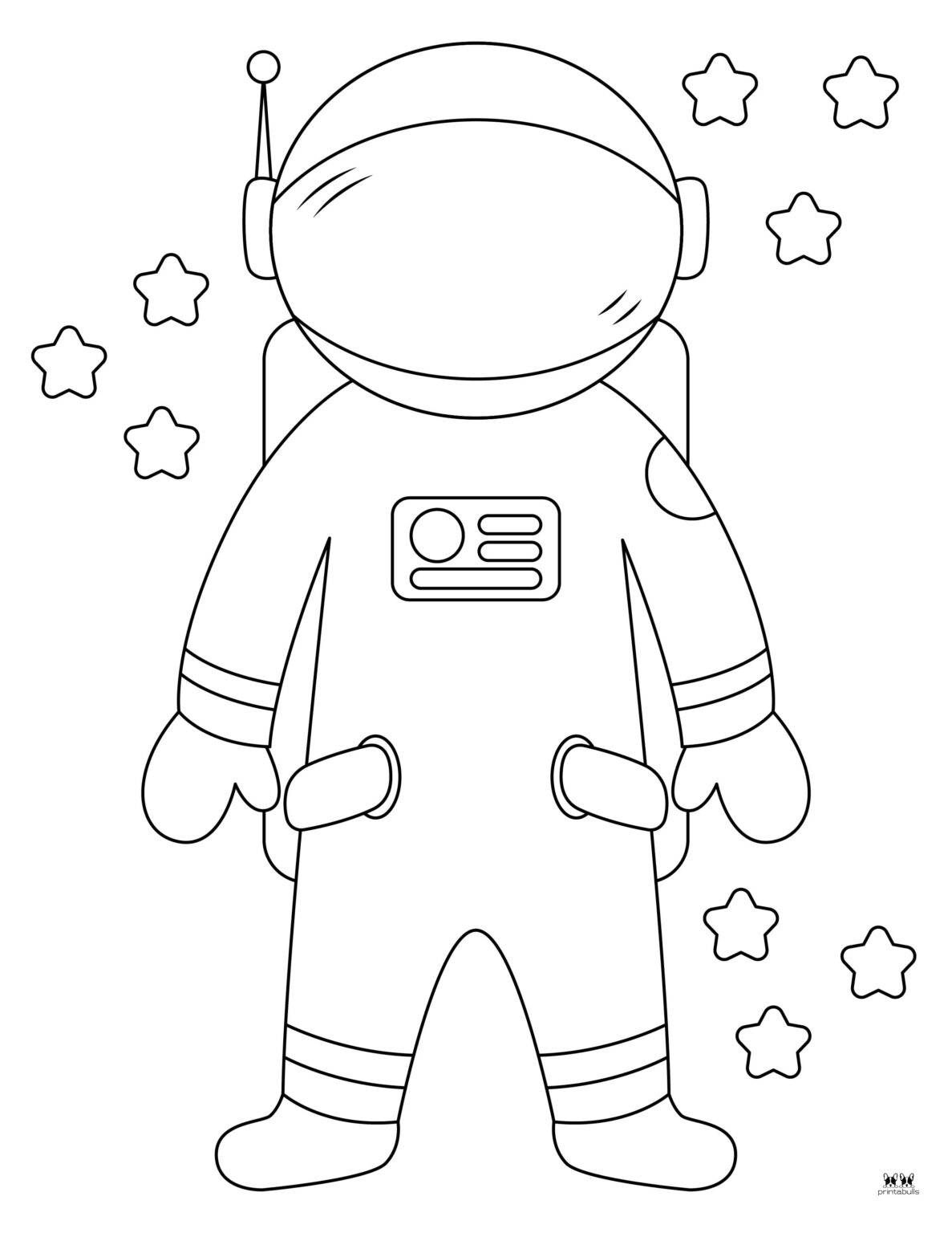 Astronaut Coloring Pages & Templates - FREE | Printabulls