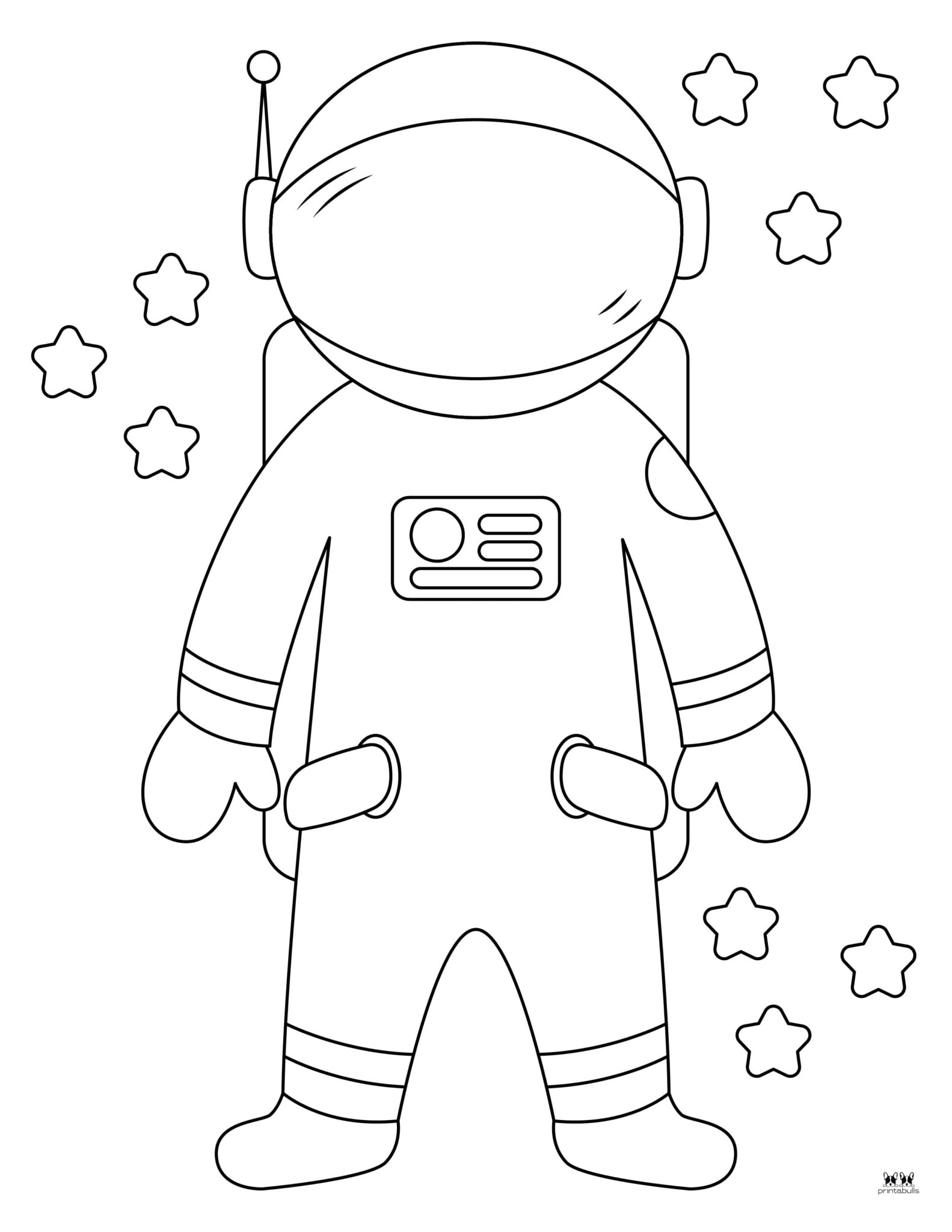 Astronaut Coloring Pages & Templates - FREE | Printabulls