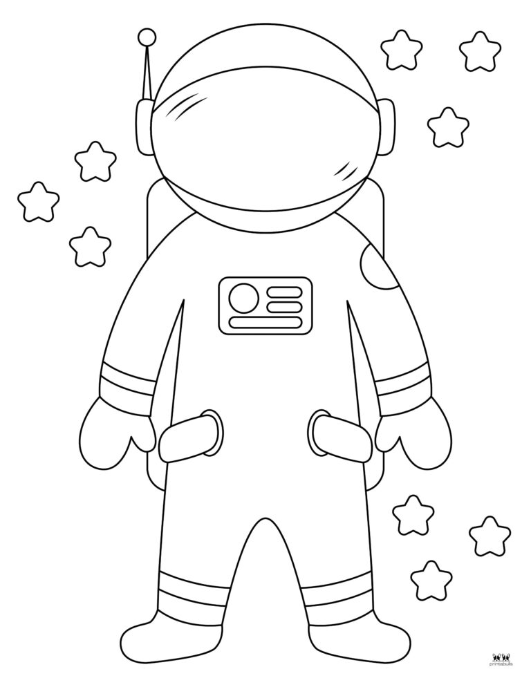 Astronaut Coloring Pages & Templates - FREE | Printabulls