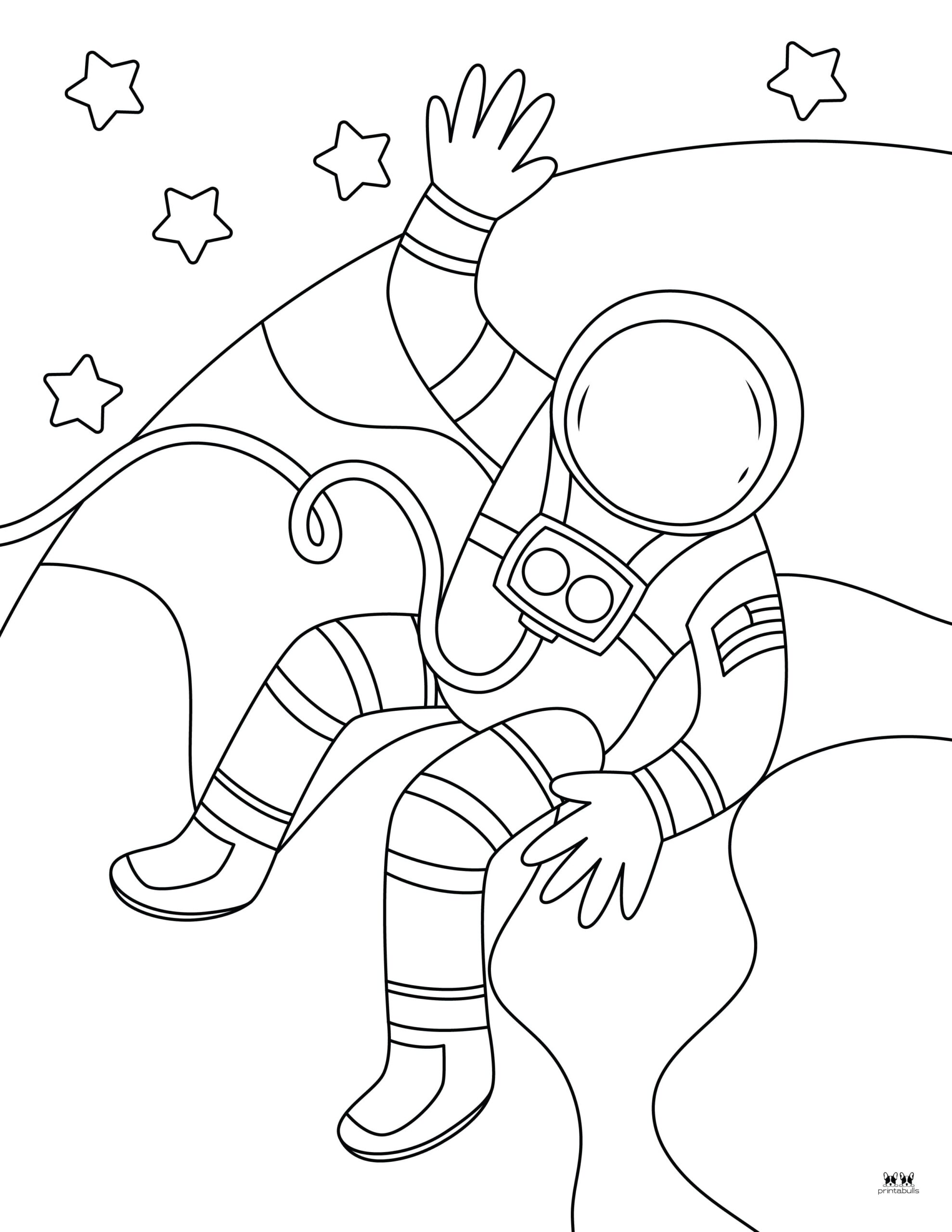 Astronaut Coloring Pages & Templates - FREE | Printabulls