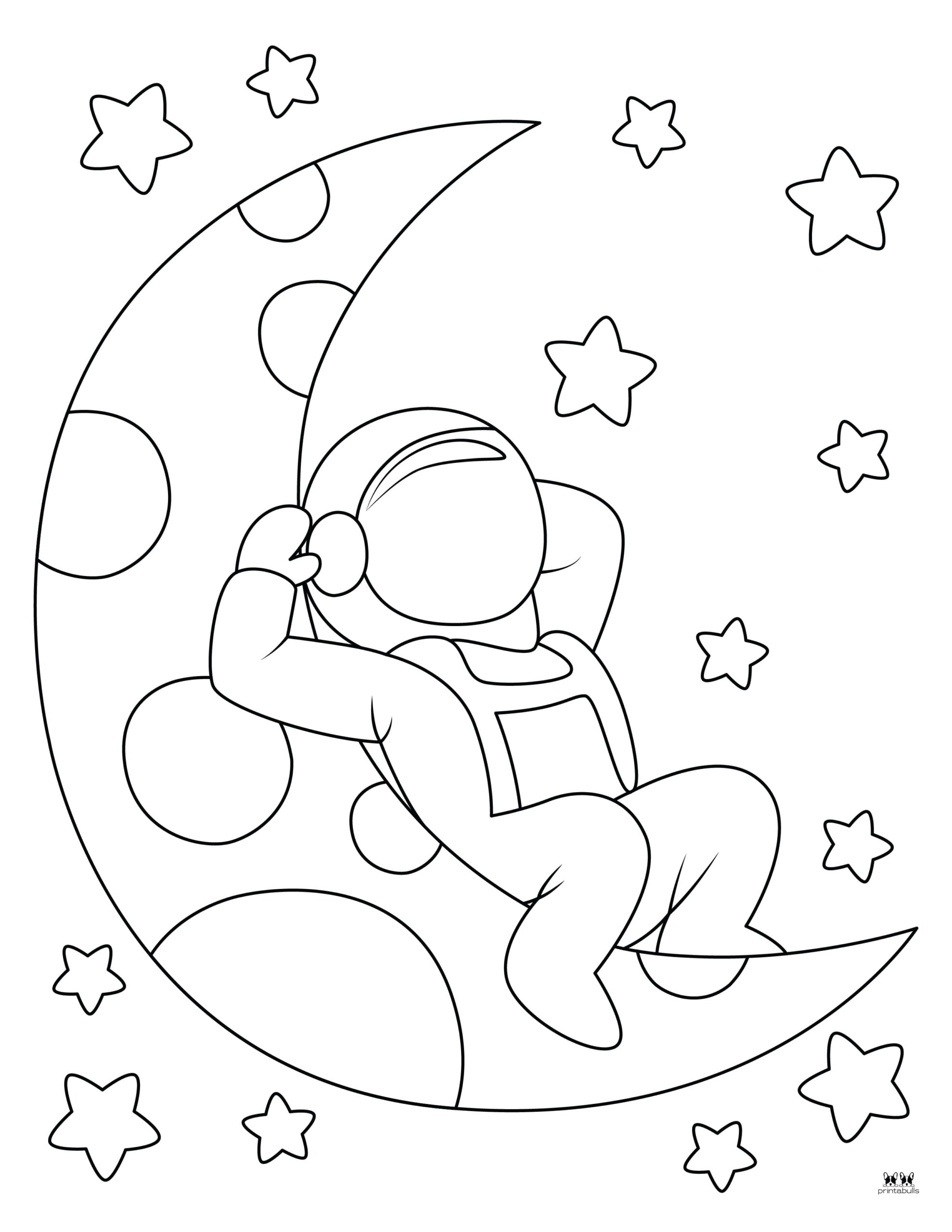 Astronaut Coloring Pages & Templates - FREE | Printabulls