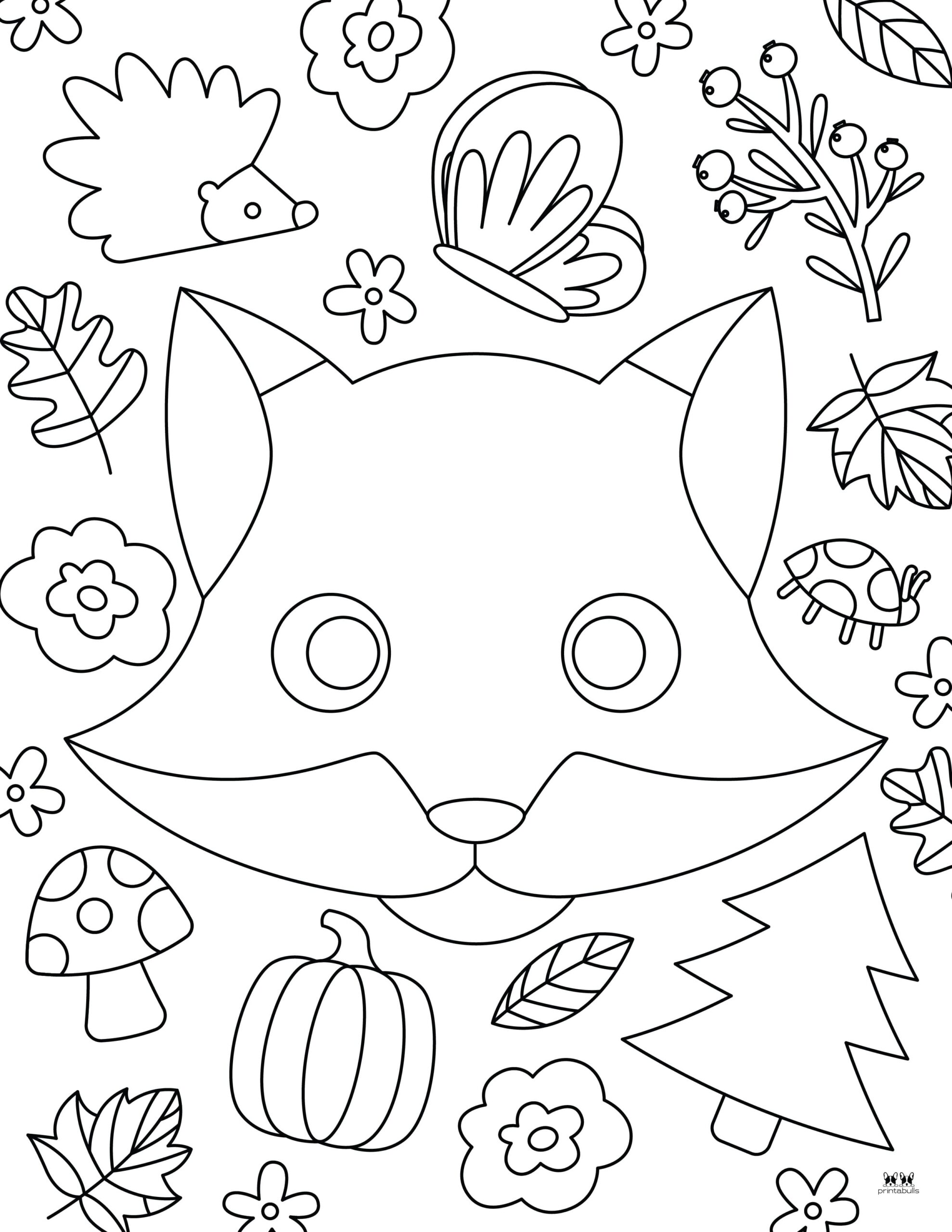 Fox Coloring Pages - 35 Free Pages | Printabulls