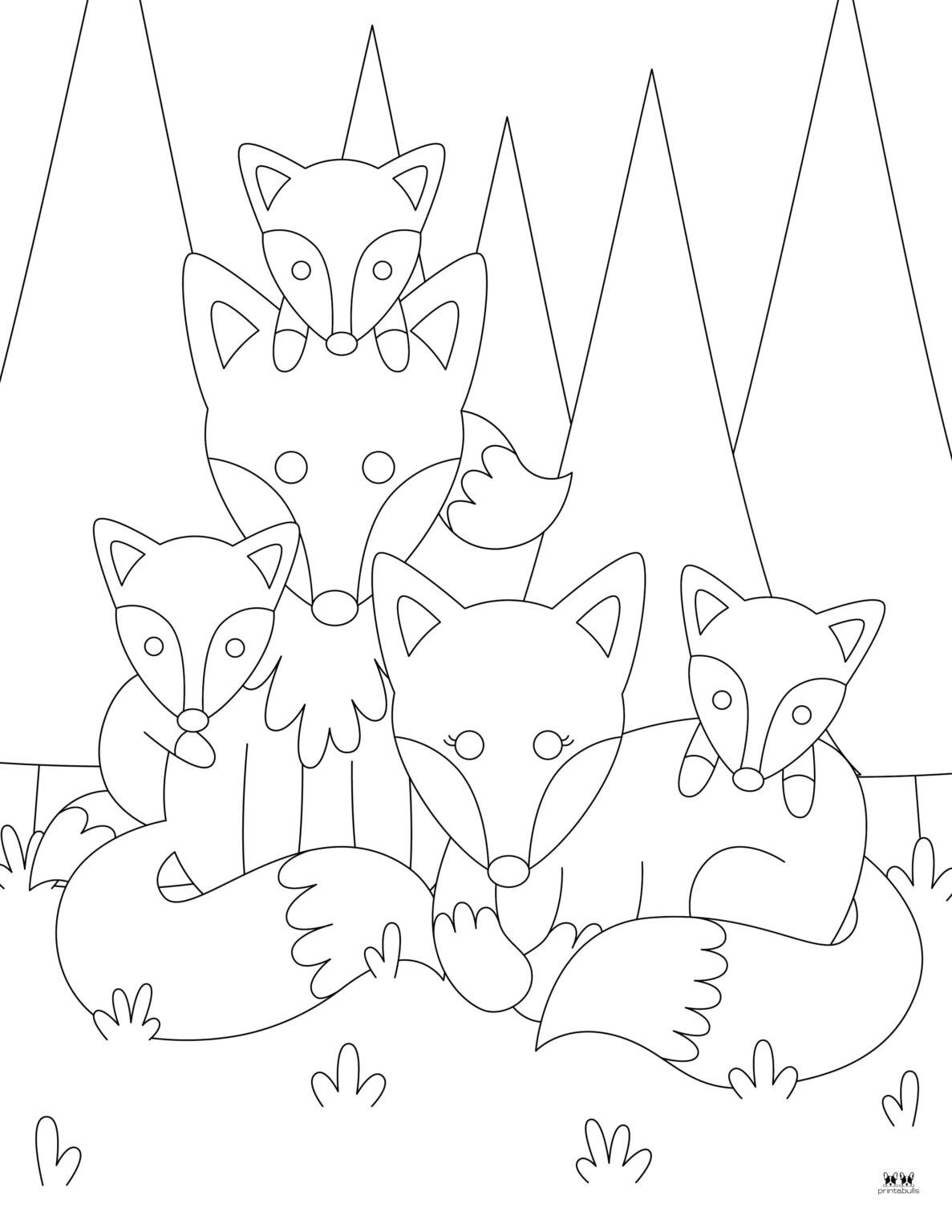 Fox Coloring Pages - 35 Free Pages | Printabulls