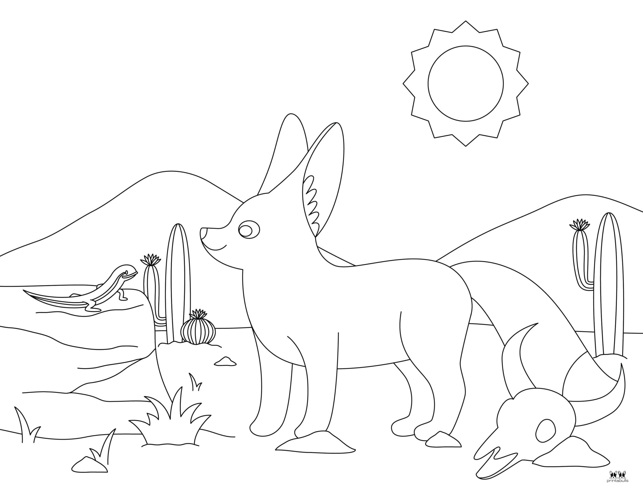 Fox Coloring Pages - 35 Free Pages | Printabulls