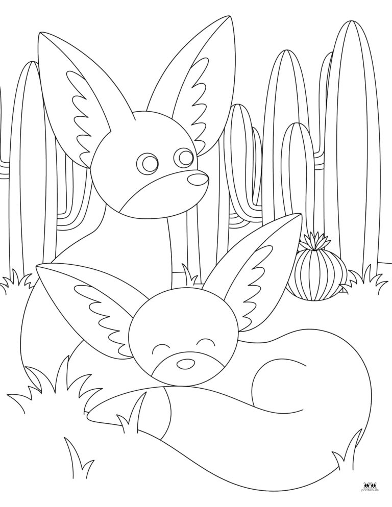 Fox Coloring Pages - 35 Free Pages | Printabulls