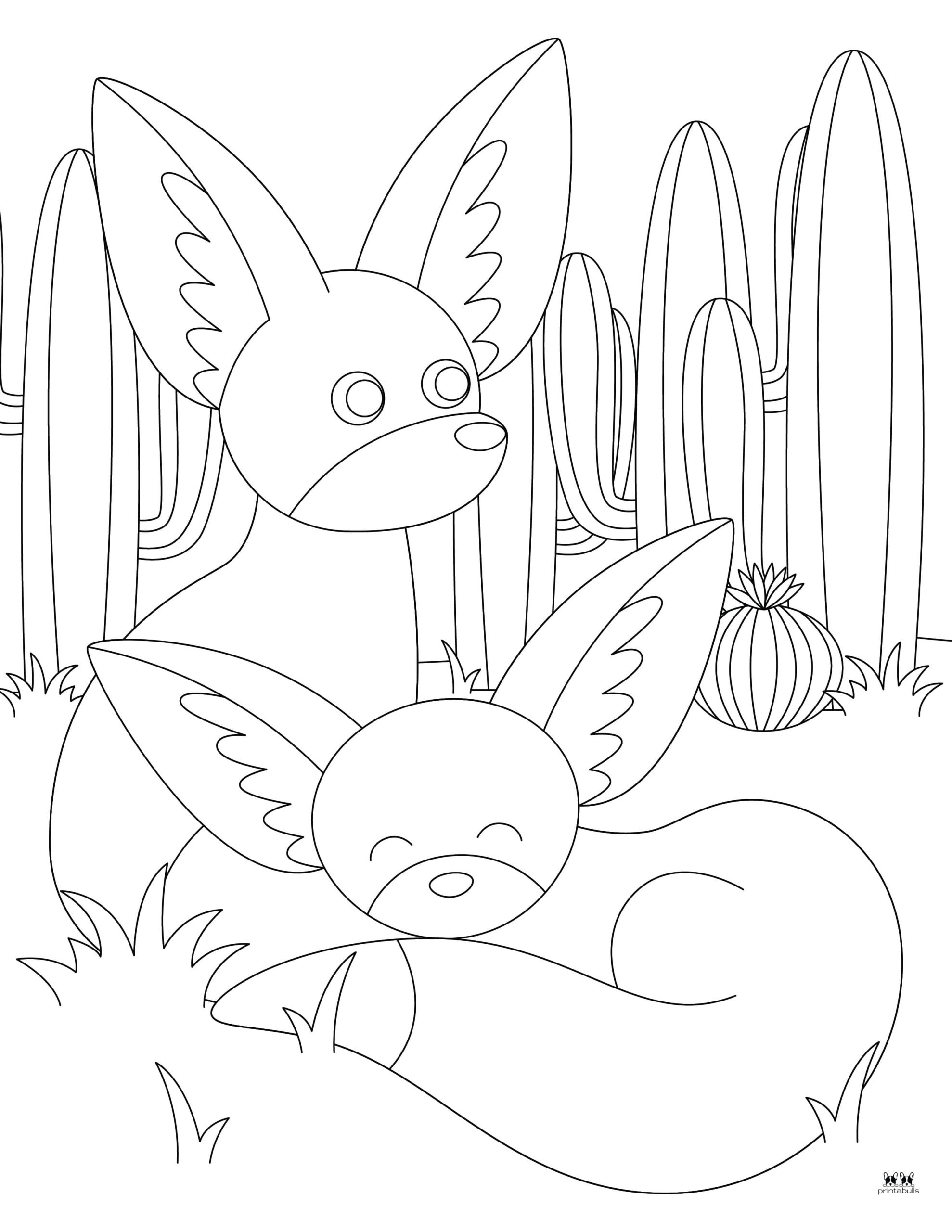 Fox Coloring Pages - 35 Free Pages | Printabulls