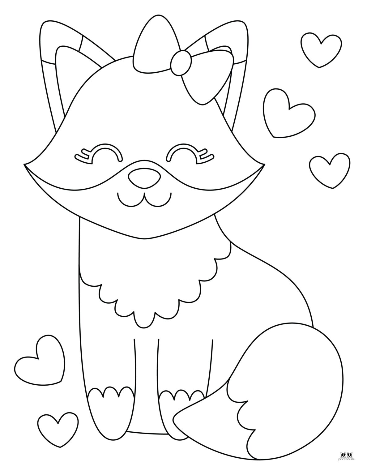 Fox Coloring Pages - 35 Free Pages | Printabulls