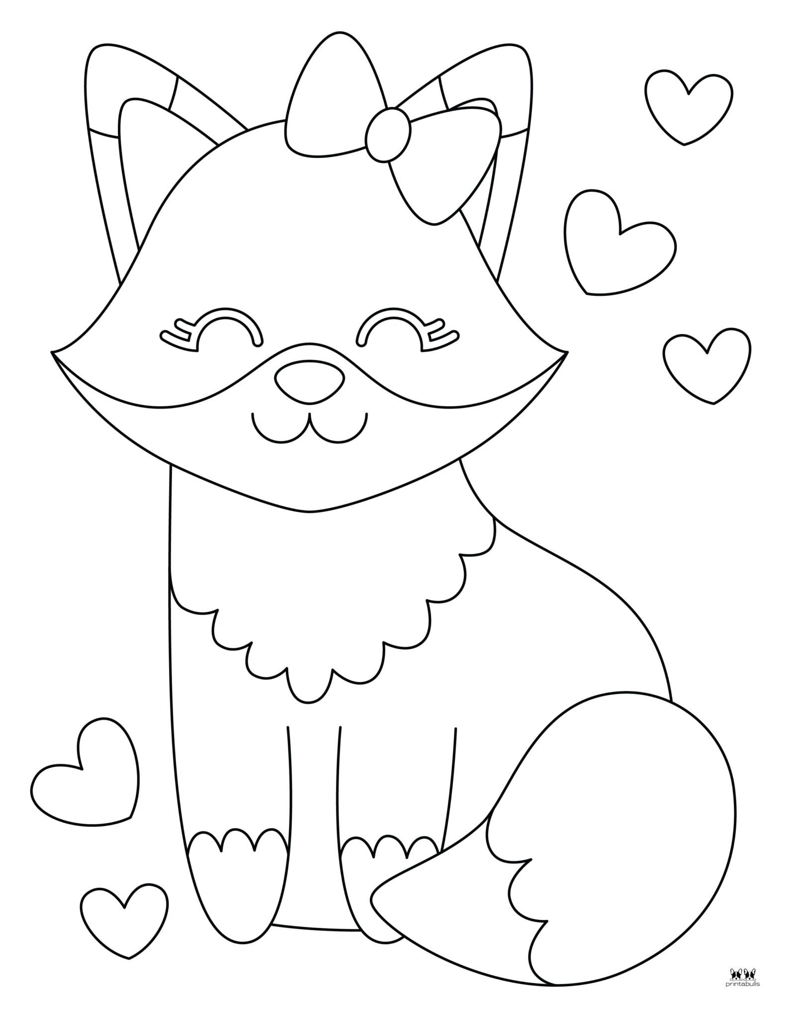 Fox Coloring Pages - 35 Free Pages - PrintaBulk