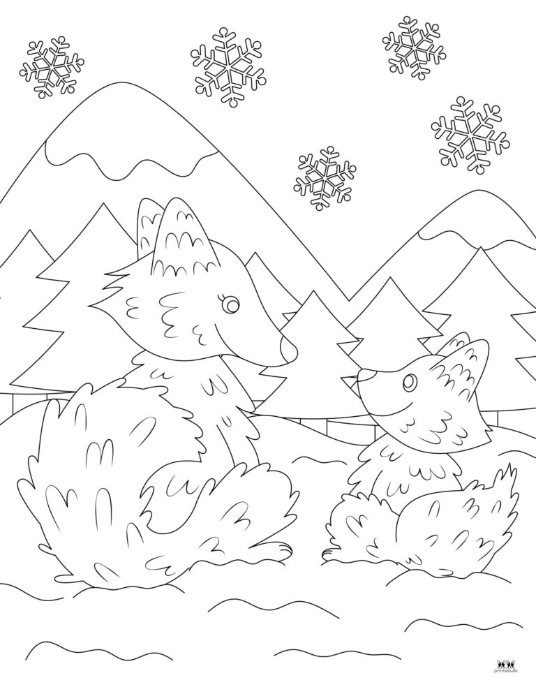 Fox Coloring Pages - 35 Free Pages | Printabulls