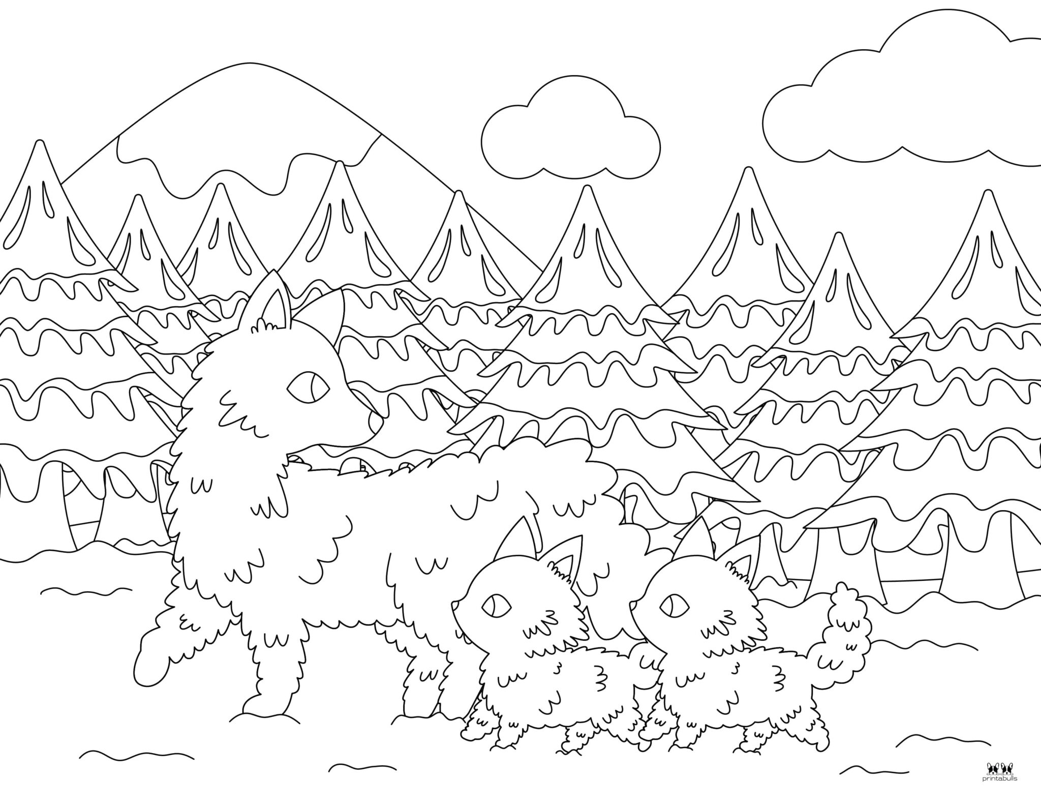 Fox Coloring Pages - 35 Free Pages | Printabulls
