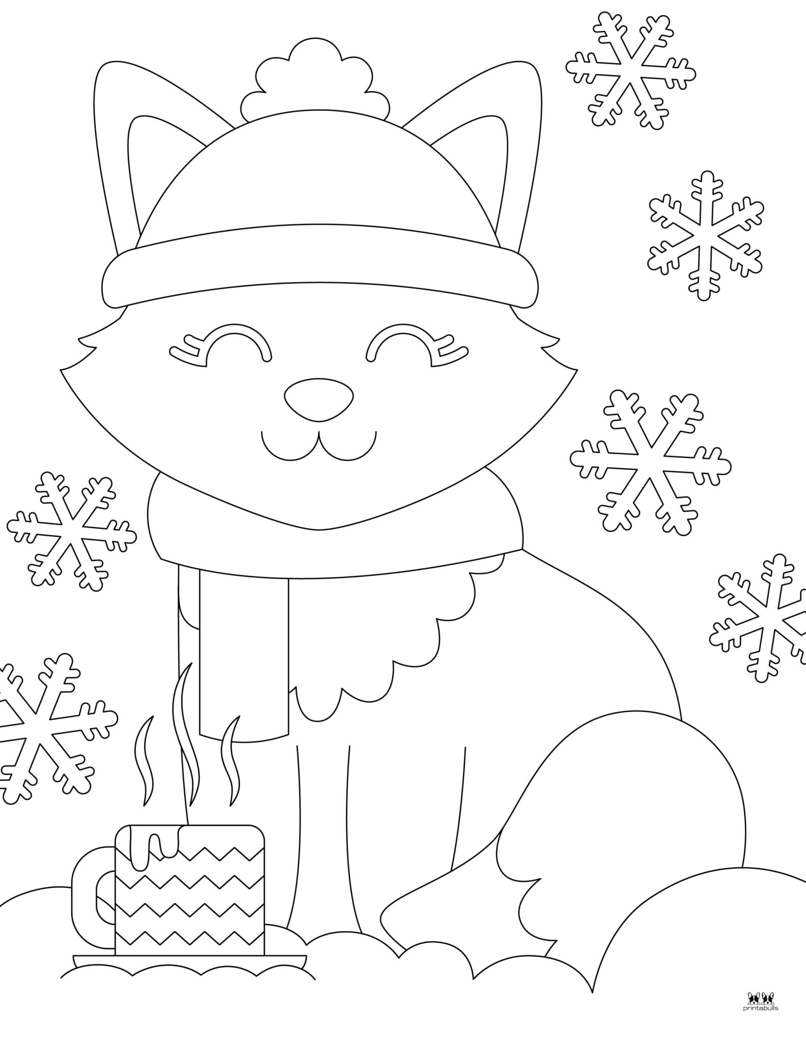 Fox Coloring Pages - 35 Free Pages | Printabulls