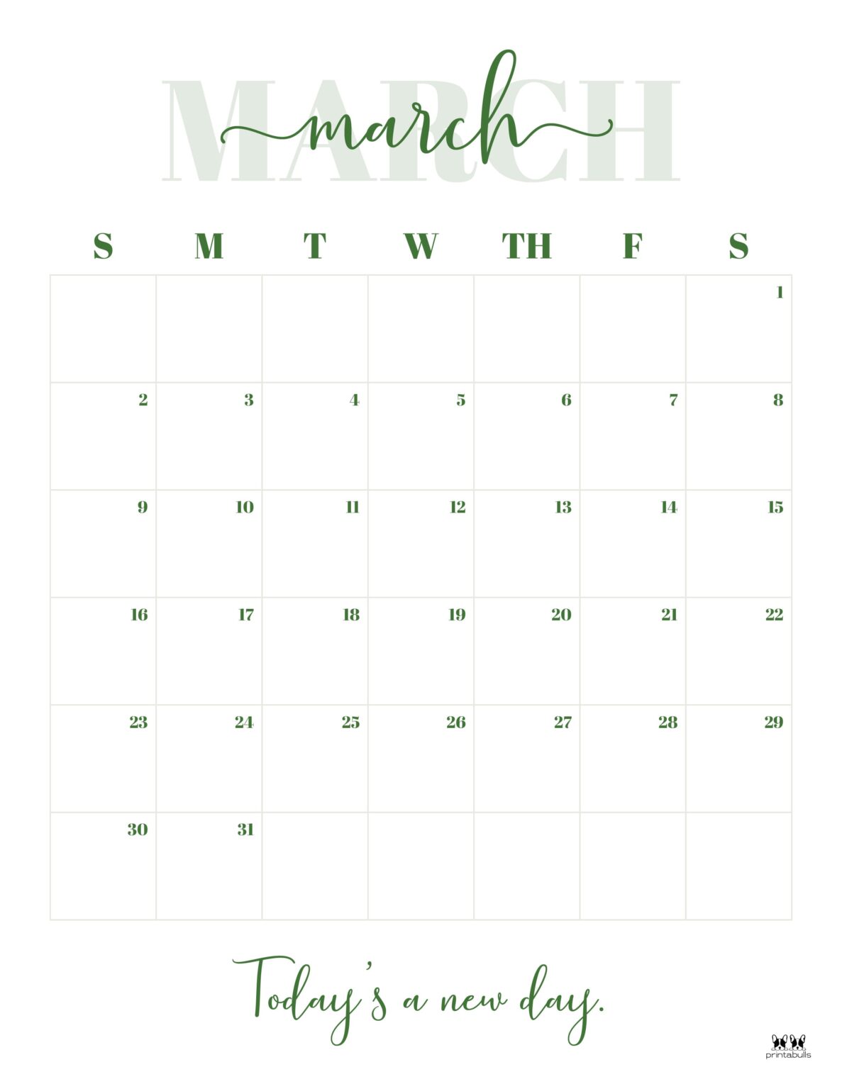 March 2025 Calendars - 107 FREE Printables | Printabulls