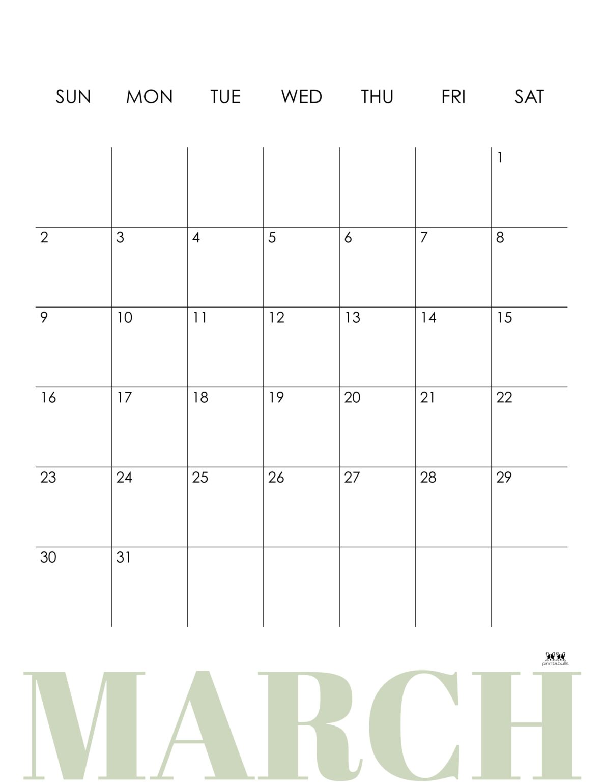 March 2025 Calendars - 107 FREE Printables - PrintaBulk