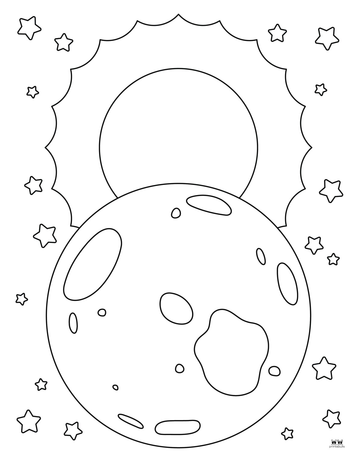 Moon Coloring Pages & Templates - 39 Pages | Printabulls