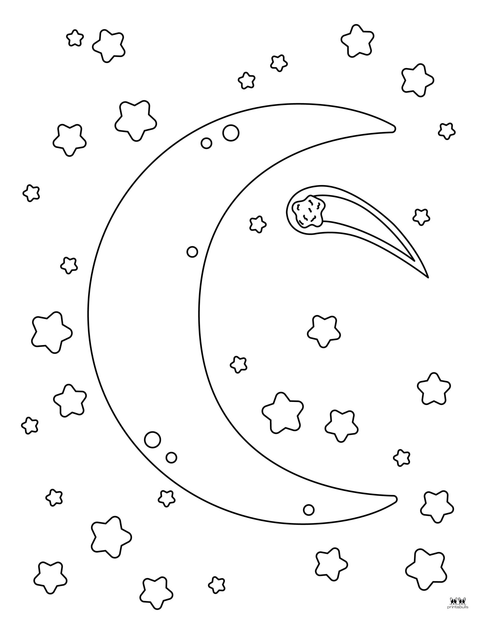 Moon Coloring Pages & Templates - 39 Pages | Printabulls