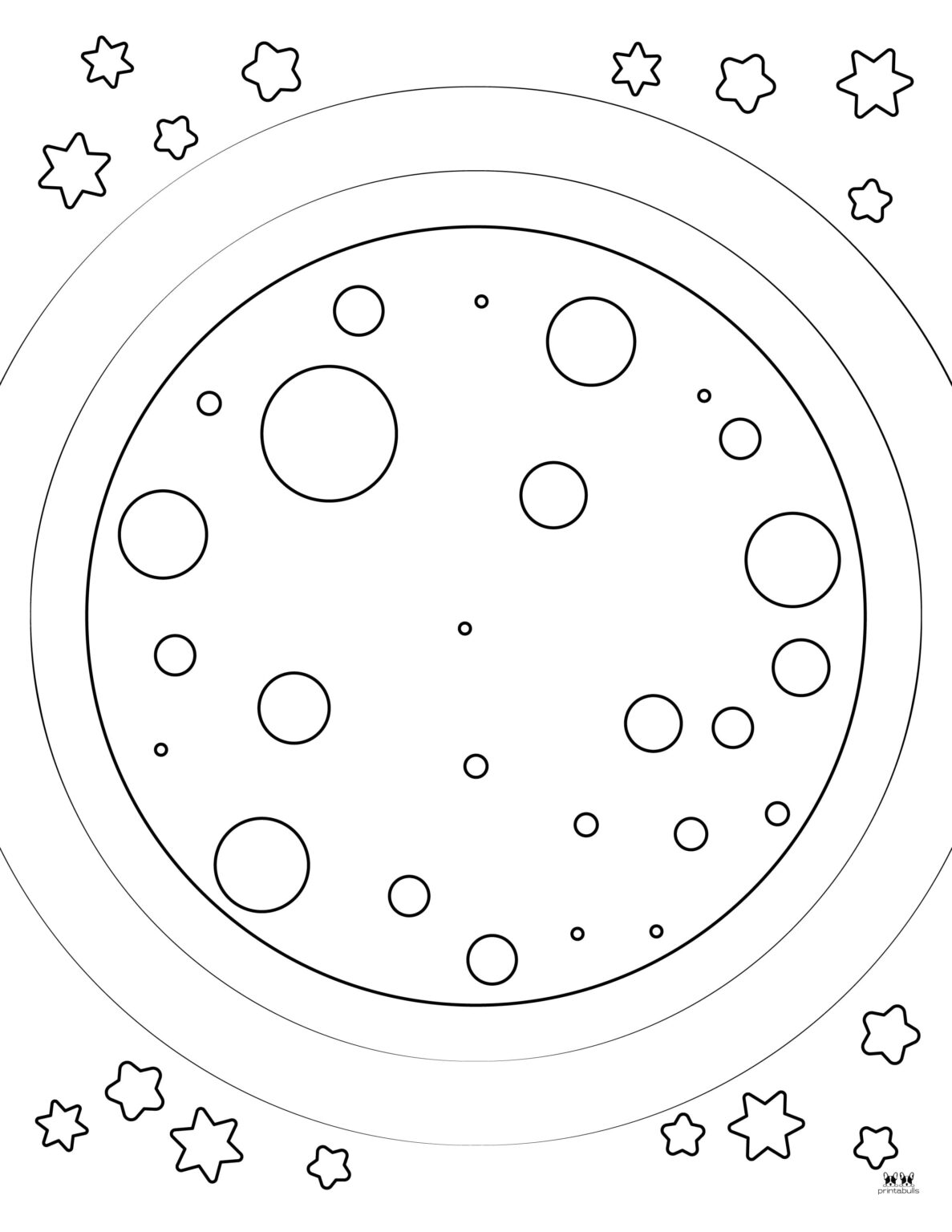 Moon Coloring Pages & Templates - 39 Pages | Printabulls