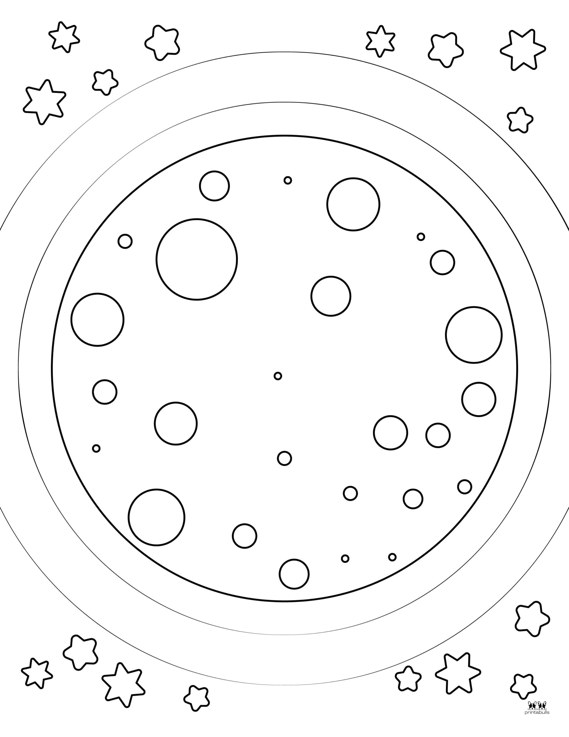 Moon Coloring Pages & Templates - 39 Pages | Printabulls