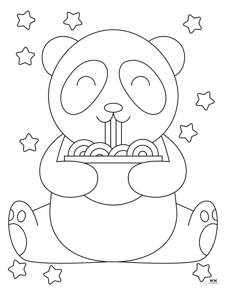 Panda Coloring Pages - 25 FREE Printables | Printabulls
