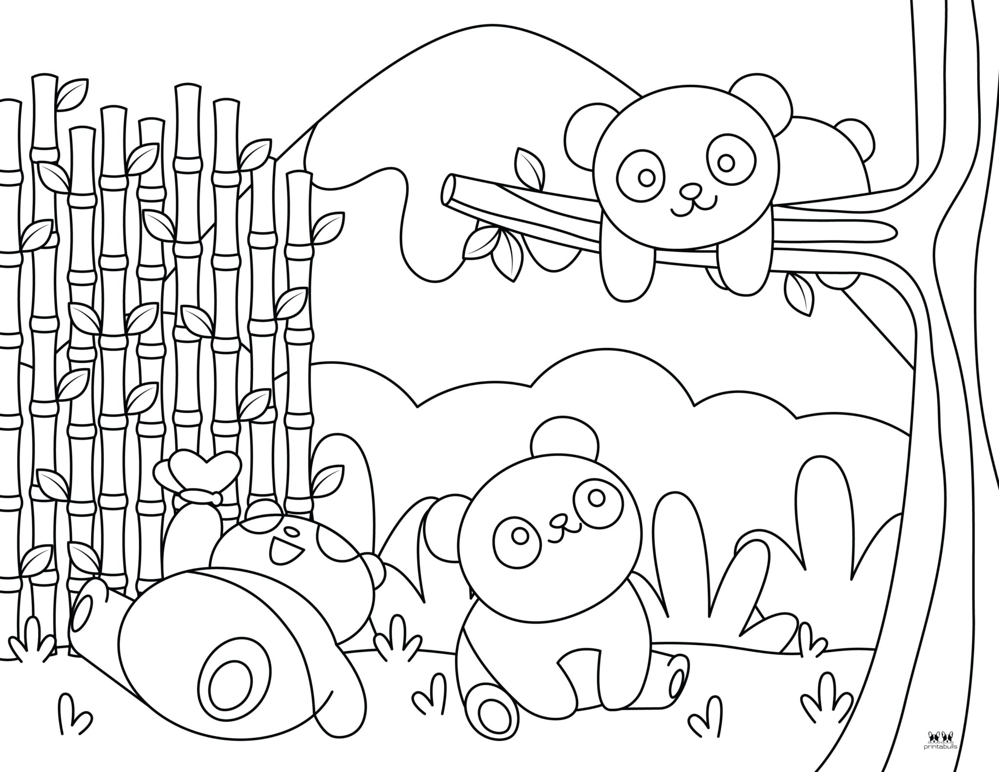Panda Coloring Pages - 25 FREE Printables | Printabulls