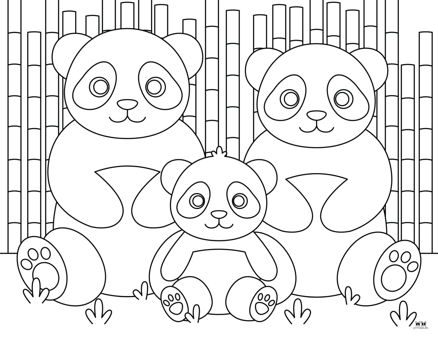 Panda Coloring Pages - 25 FREE Printables | Printabulls