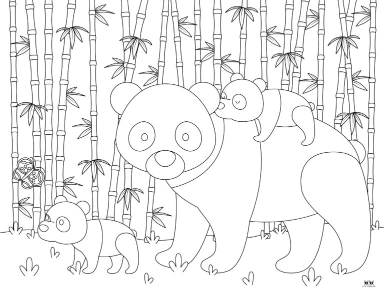 Panda Coloring Pages - 25 FREE Printables | Printabulls