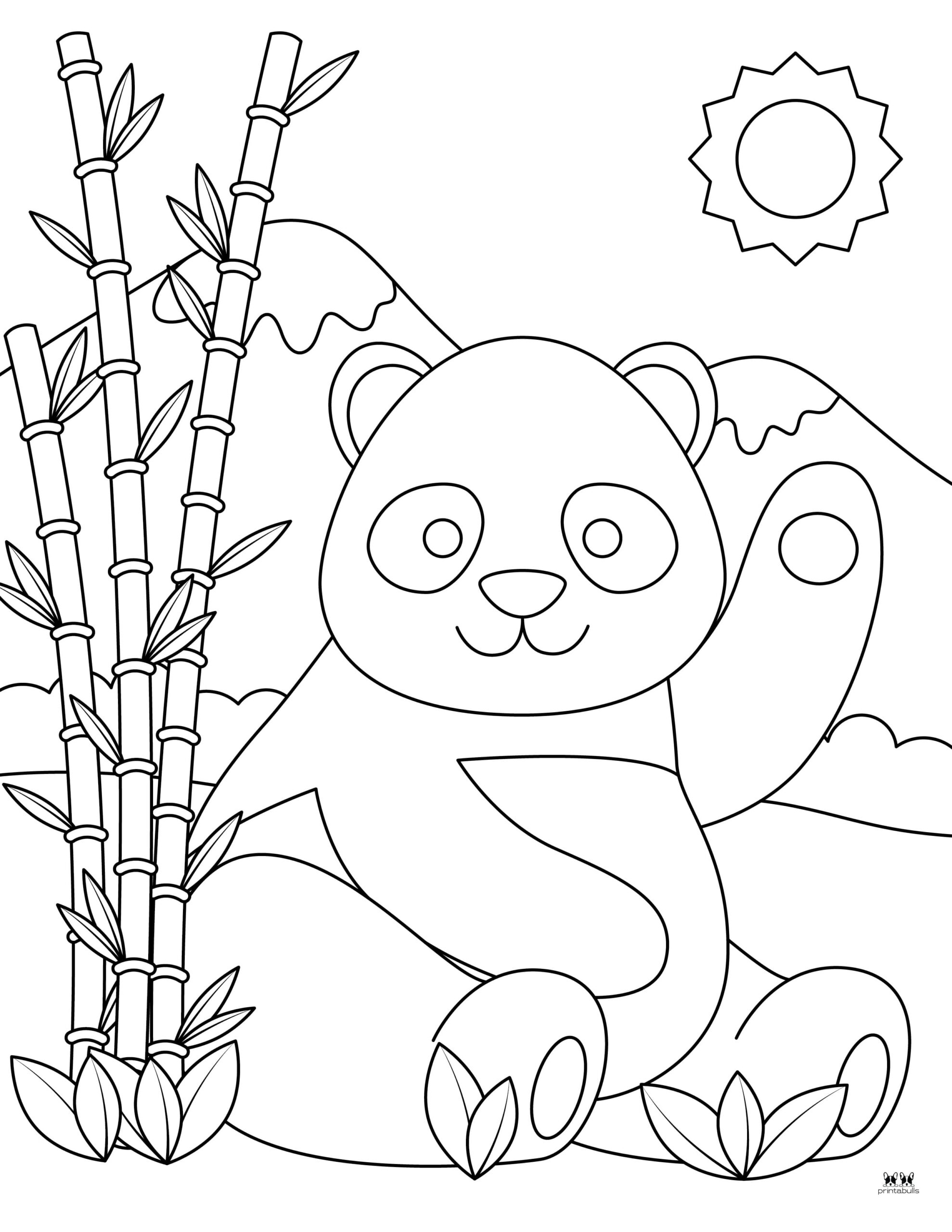Panda Coloring Pages - 25 FREE Printables - PrintaBulk