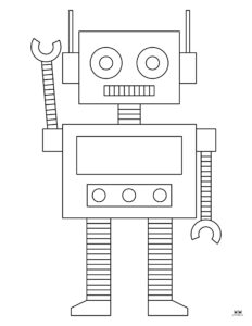 Robot Coloring Pages - 26 FREE Printables | Printabulls