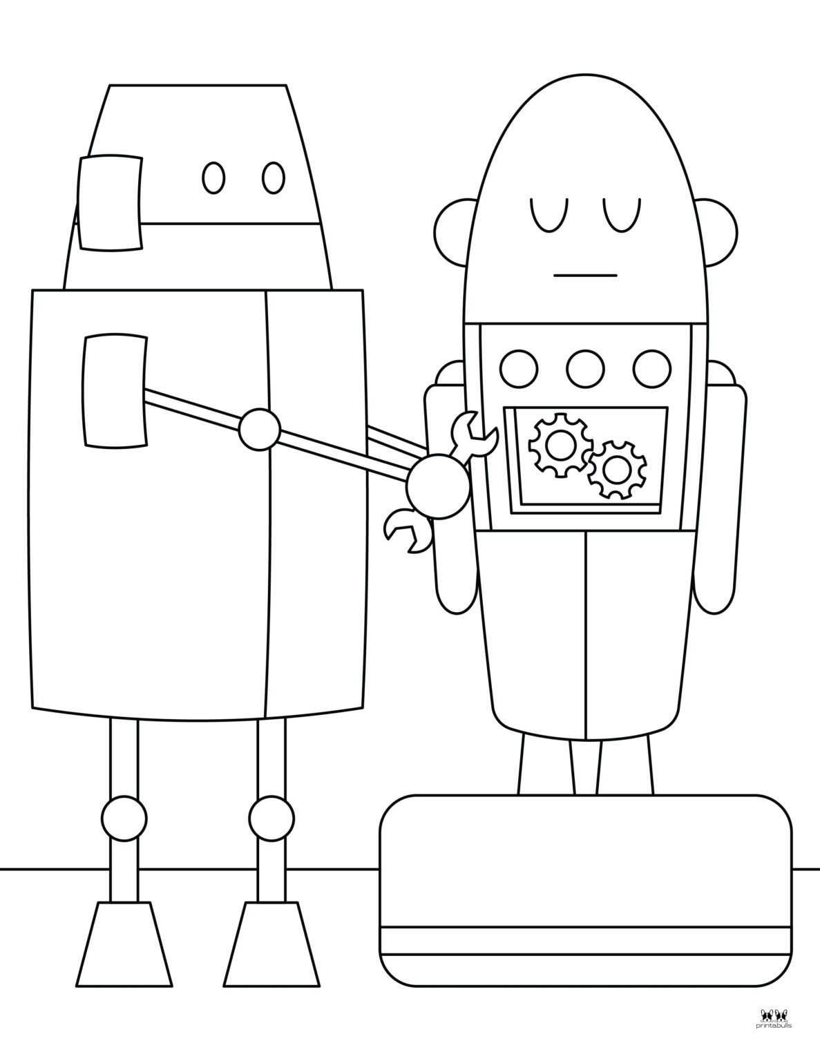 Robot Coloring Pages - 26 FREE Printables | Printabulls