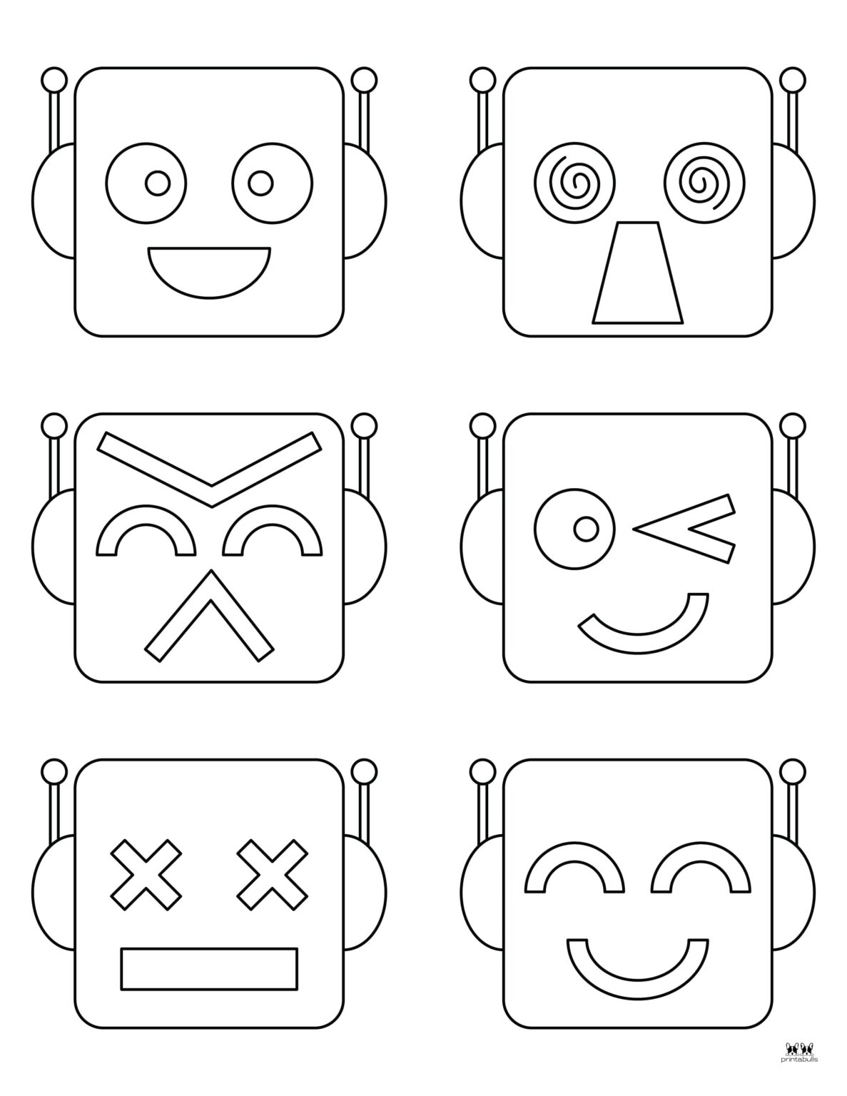 Robot Coloring Pages - 26 FREE Printables | Printabulls