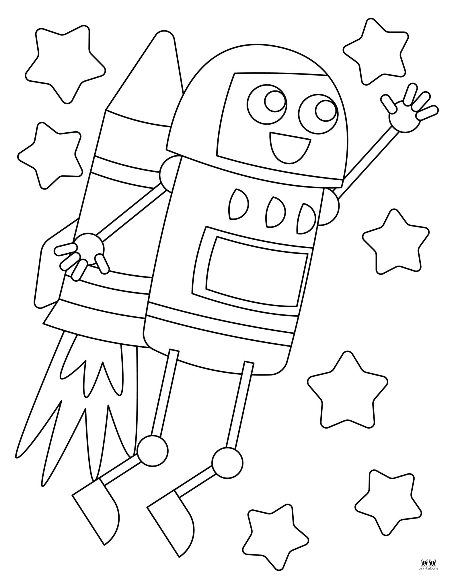 Robot Coloring Pages - 26 FREE Printables | Printabulls