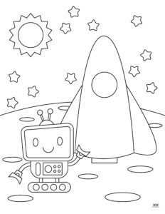 Robot Coloring Pages - 26 FREE Printables | Printabulls
