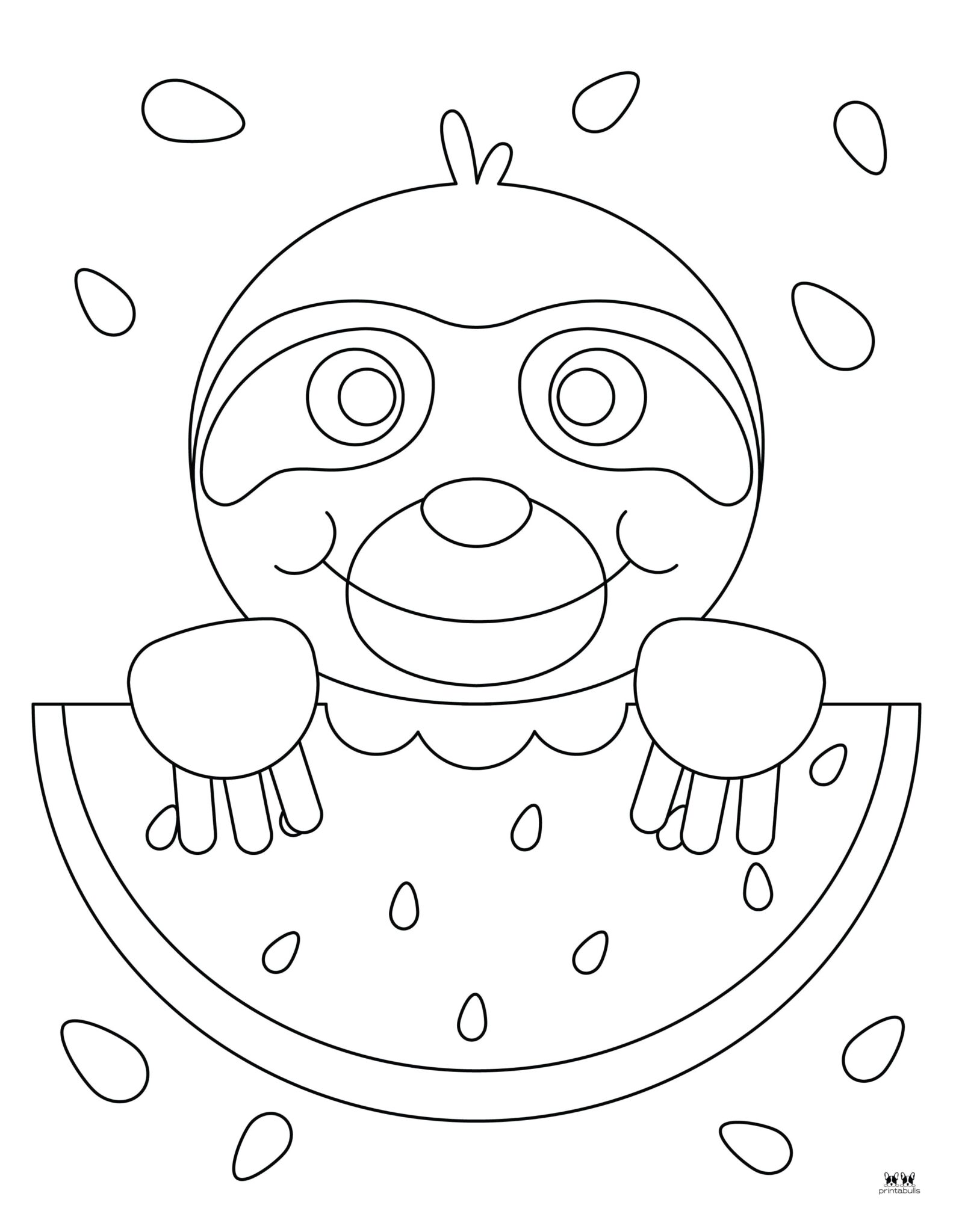 Sloth Coloring Pages - 25 FREE Printables | Printabulls
