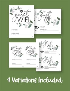 Free Wifi Password Signs - 25 Free Designs | Printabulls