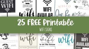 Free Wifi Password Signs - 25 Free Designs | Printabulls