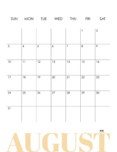 August 2025 Calendars - 107 FREE Printables | Printabulls
