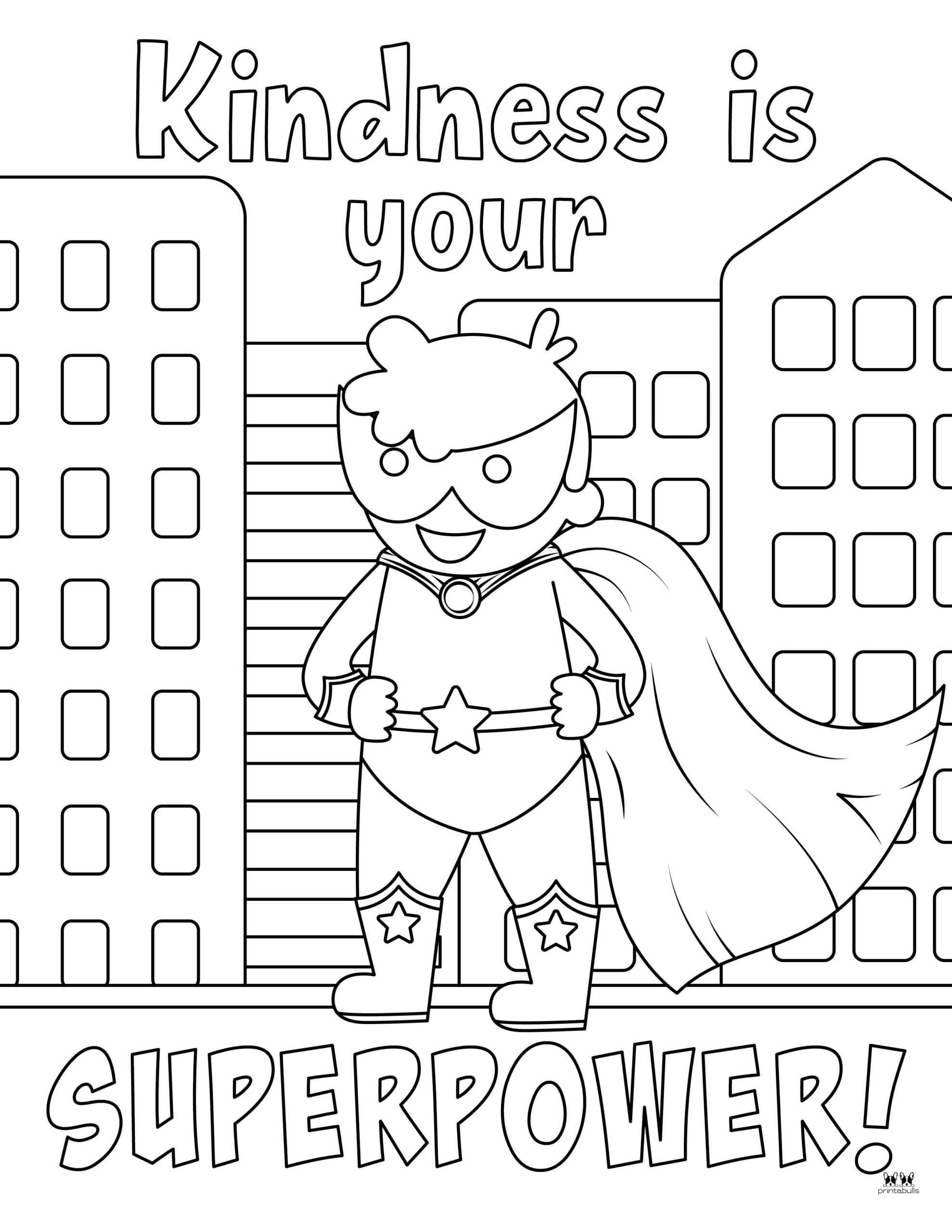 Kindness Coloring Pages - 45 FREE Pages | Printabulls