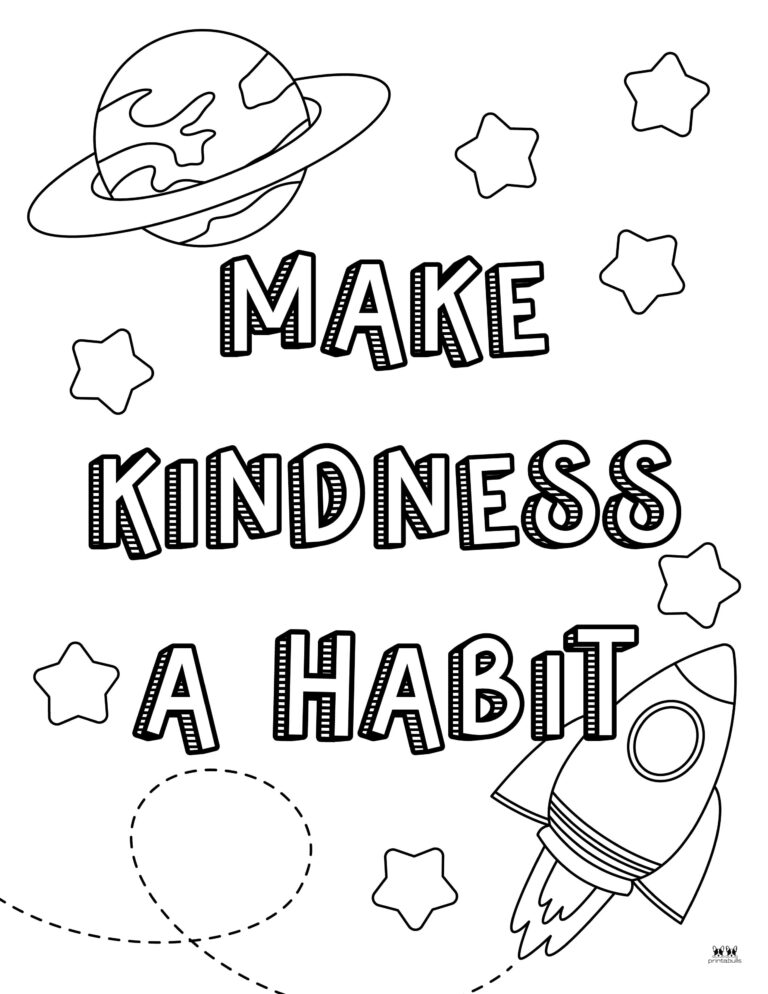 Kindness Coloring Pages - 45 FREE Pages | Printabulls
