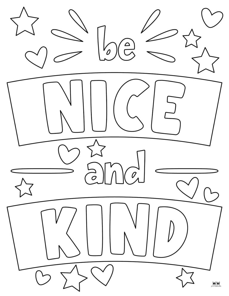 Kindness Coloring Pages - 45 FREE Pages | Printabulls