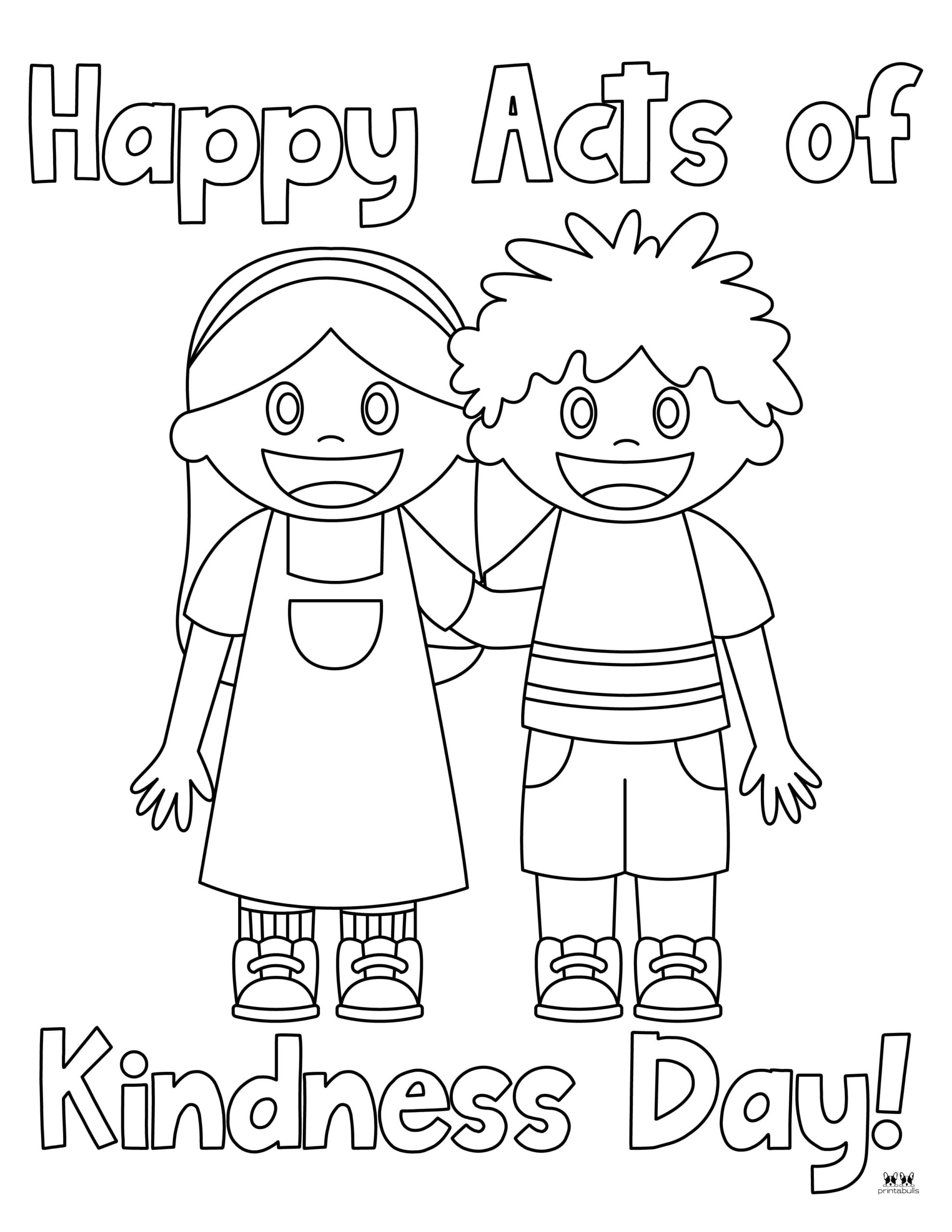 Kindness Coloring Pages - 45 FREE Pages | Printabulls