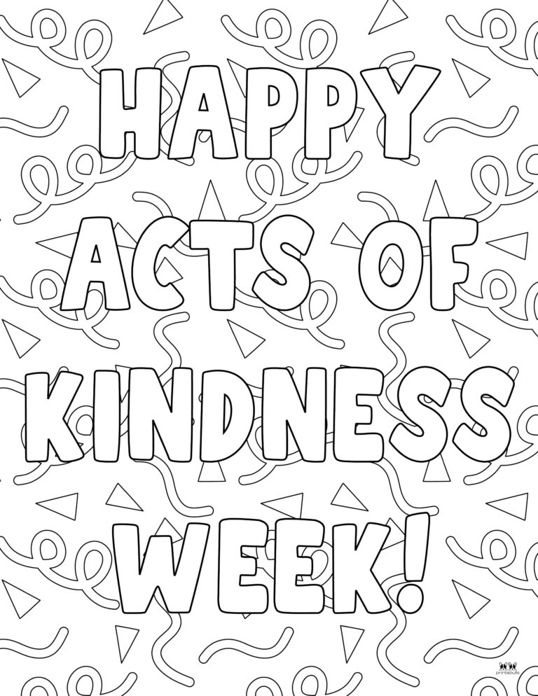 Kindness Coloring Pages - 45 FREE Pages | Printabulls