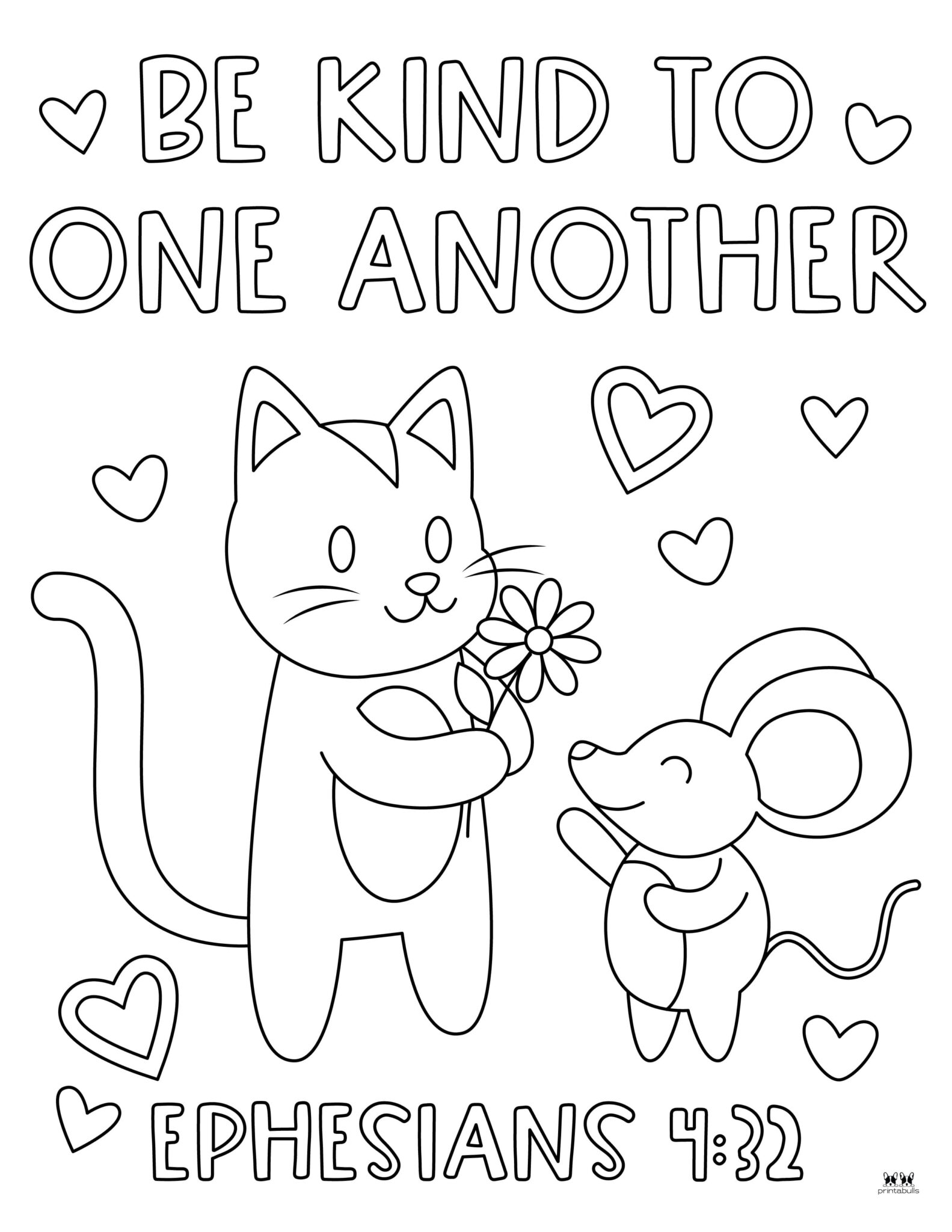 Kindness Coloring Pages - 45 FREE Pages | Printabulls