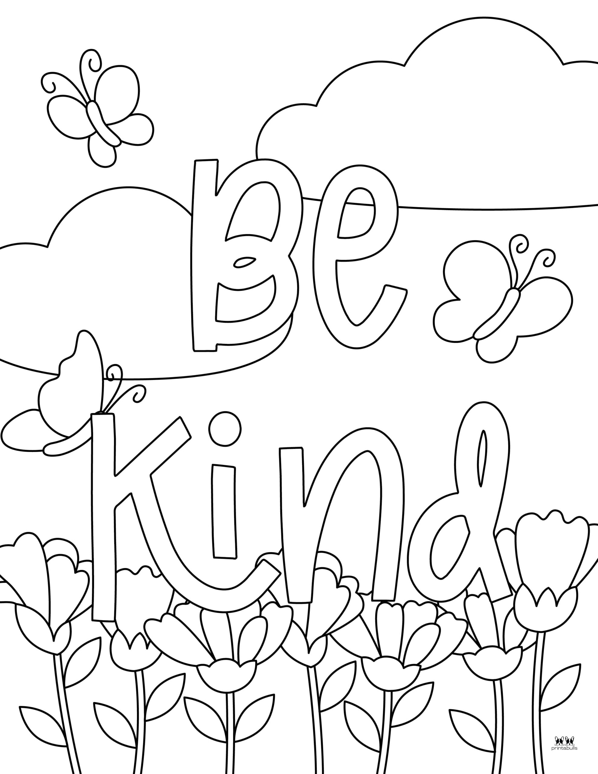 Kindness Coloring Pages - 45 FREE Pages | Printabulls