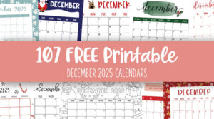 December 2025 Calendars - 107 FREE Printables | Printabulls