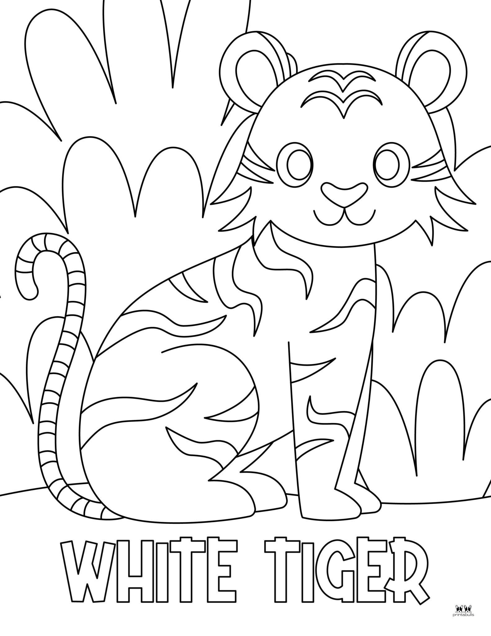 Tiger Coloring Pages - 35 Free Pages | Printabulls